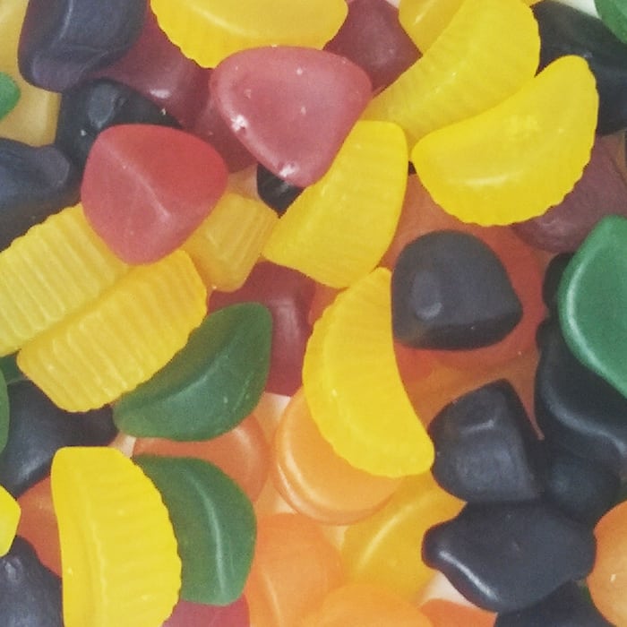 Rowntrees Fruit Gums 120g x10 - From One Pound Sweets