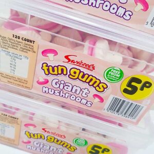 Swizzels Fun Gums Giant Mushrooms Tub - From One Pound Sweets