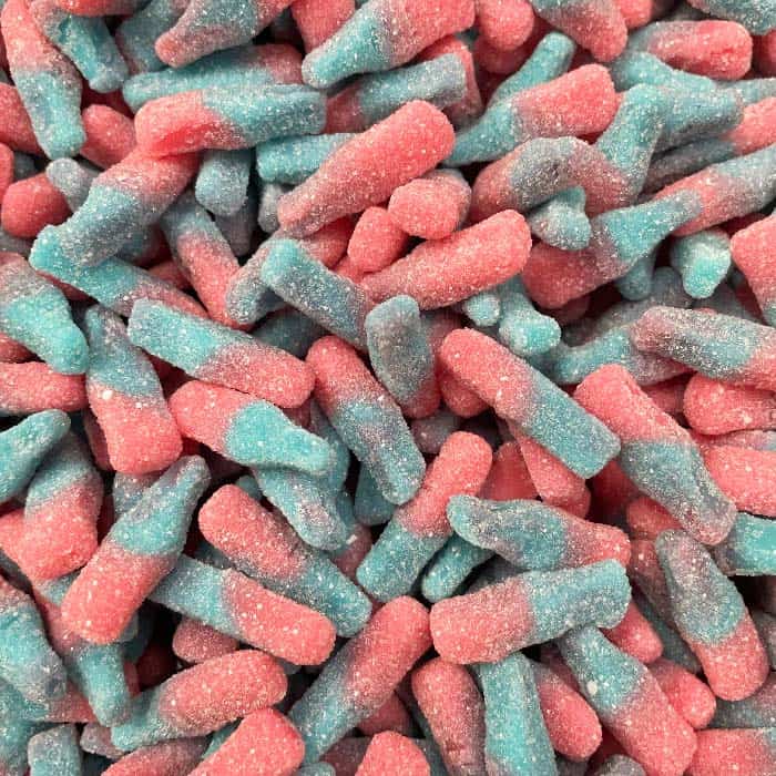 Sweetzone Fizzy Blue Bottles Tub 805g - From One Pound Sweets