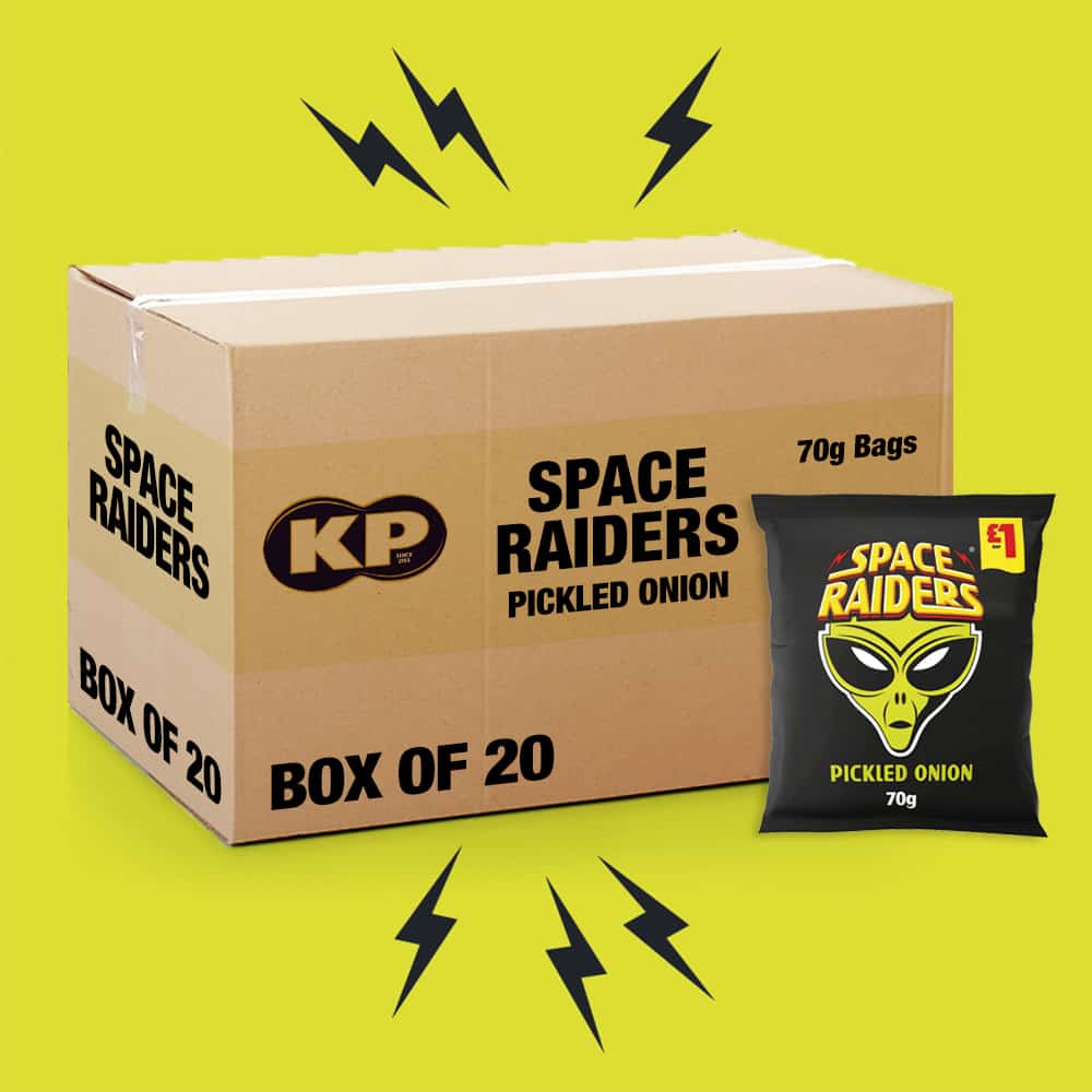 Box of 36 - Space Raiders Beef 25g - (Snack Bags) | Retro Sweets | Buy ...