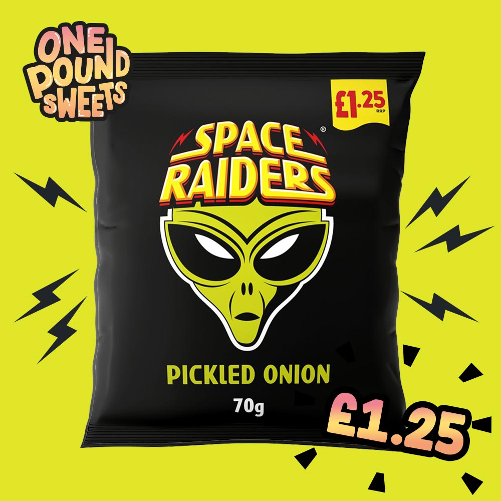 Space Raiders Retro Crisps - One Pound Sweets