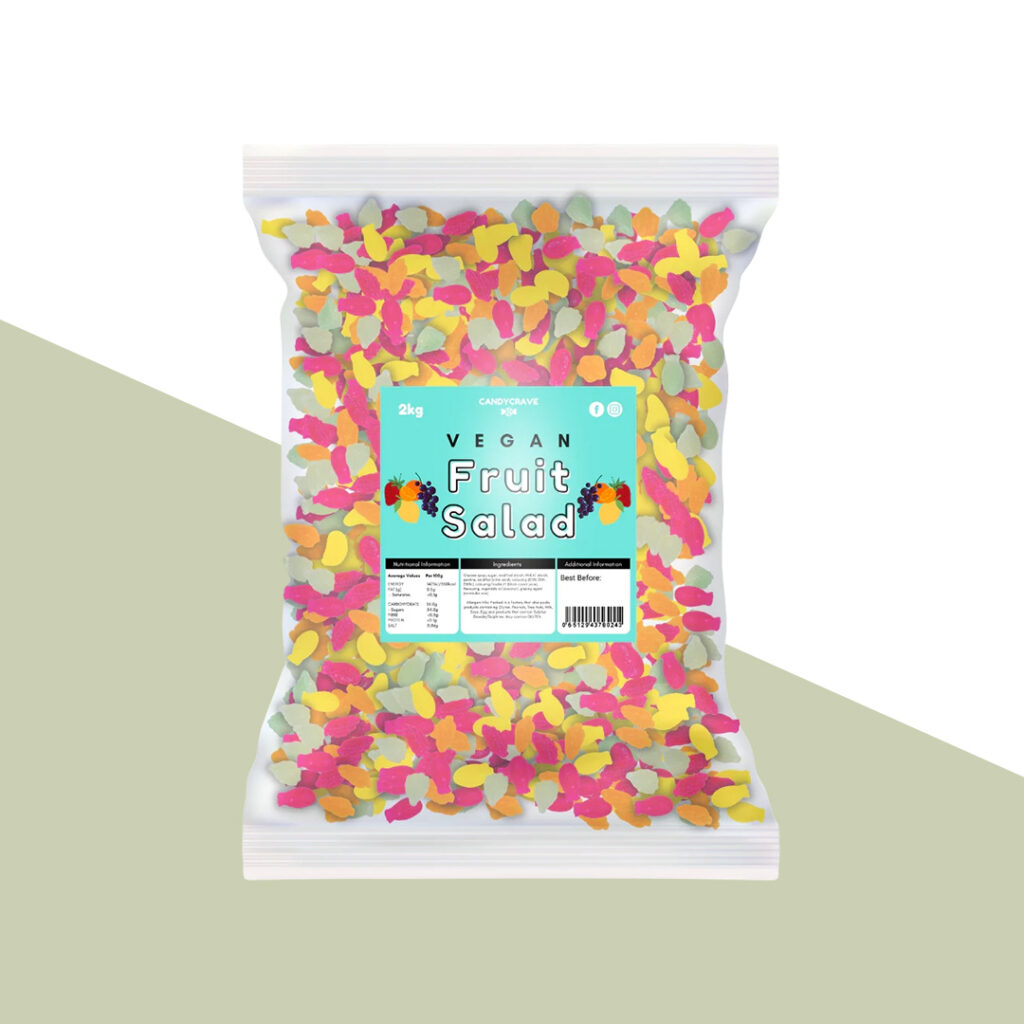 Candycrave Vegan Fruit Salad 2kg - From One Pound Sweets