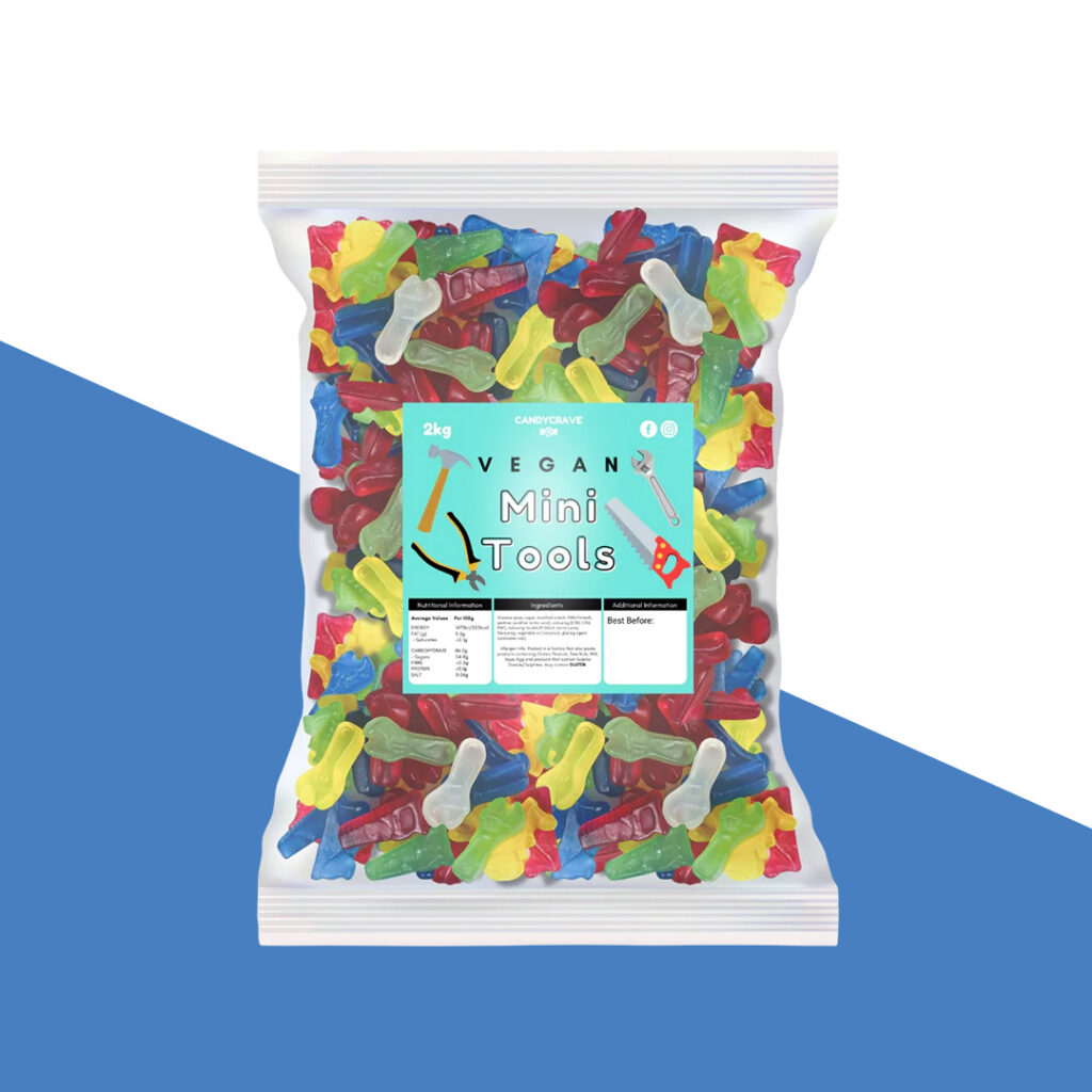 Candycrave Vegan Mini Tools 2kg - From One Pound Sweets