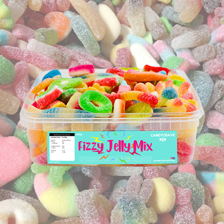 Candycrave Fizzy Jelly Mix Tub 600g - From One Pound Sweets