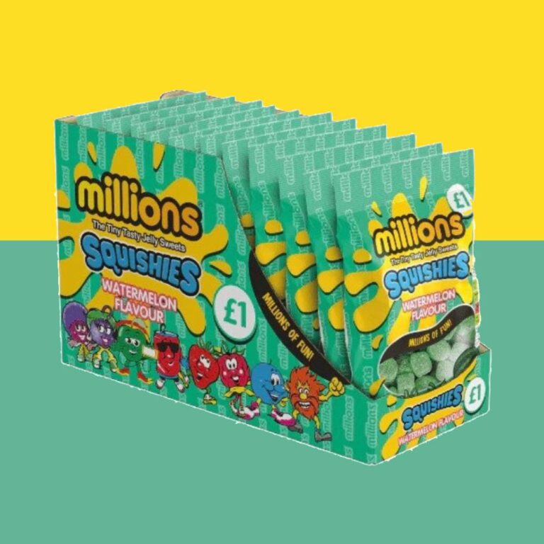 Millions Squishies Watermelon 120g x12 | Retro Sweets - One Pound Sweets