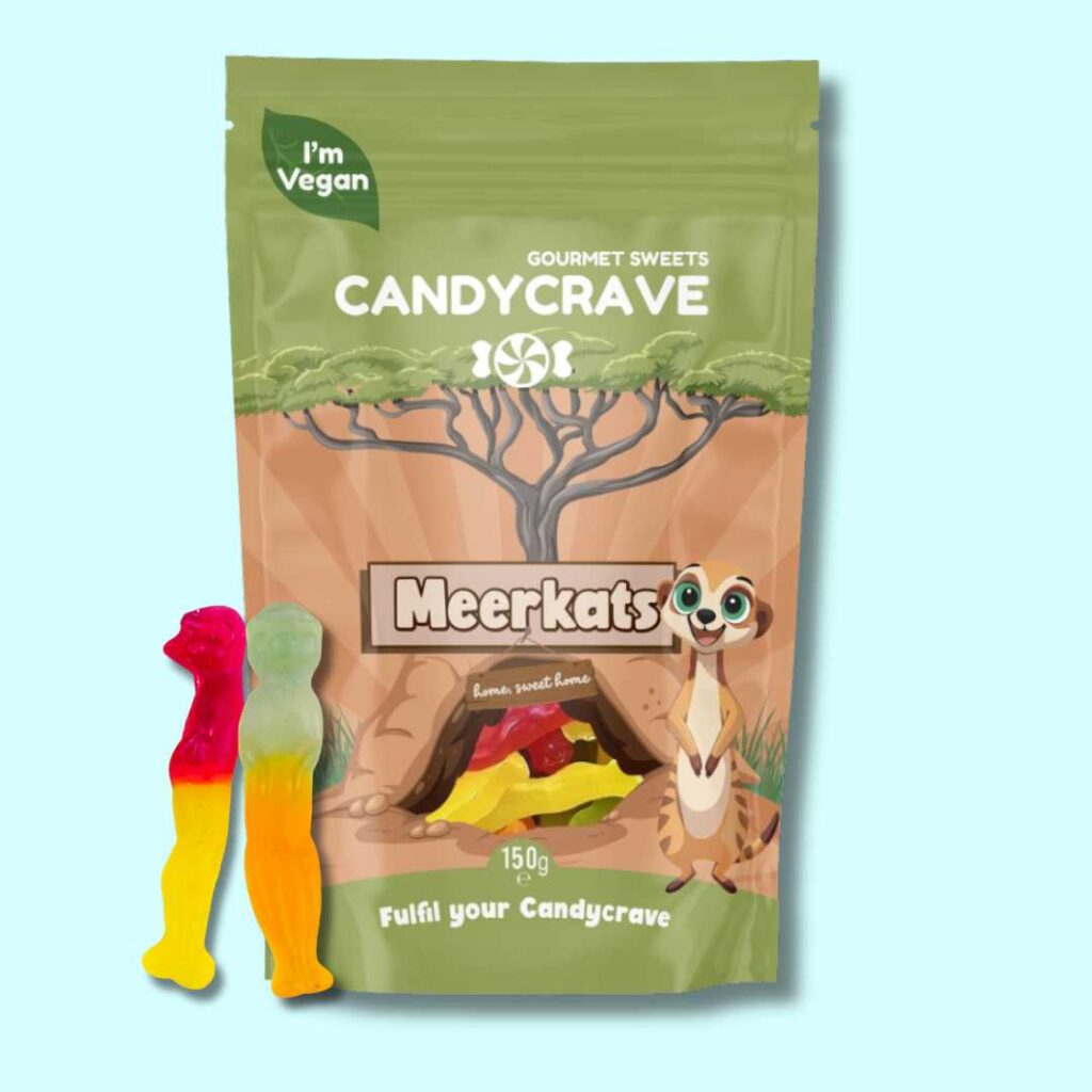 Candycrave Jelly Meerkats Pouch 140g x10 - From One Pound Sweets