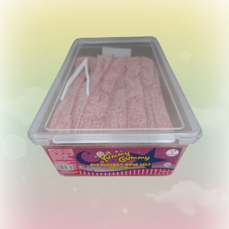 Yummy Gummy Strawberry Belts 1.2kg - From One Pound Sweets