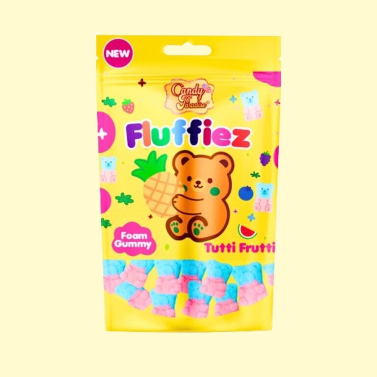 Fluffiez Tutti Frutti Foam Gummies 100g x12 - From One Pound Sweets